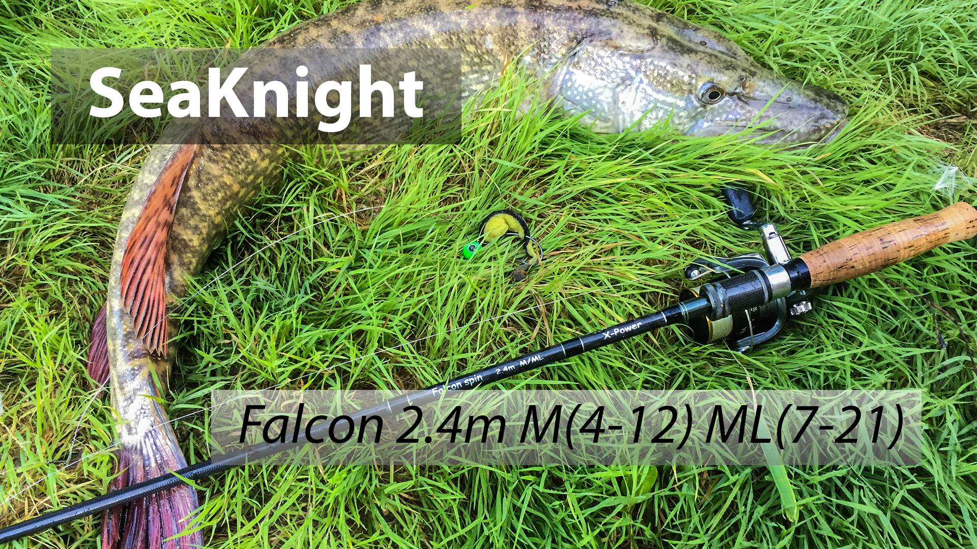 Спиннинг с двумя вершинками Seaknight Falcon 2.4m M(7-21g) ML(4-12g) из ...